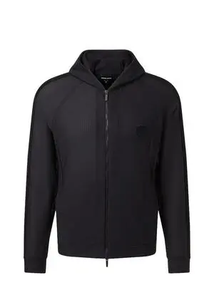 Giorgio Armani Zip-up Hoodie - Black