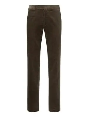 Ralph Lauren Purple Label Cotton Corduroy Slim Pants - Green