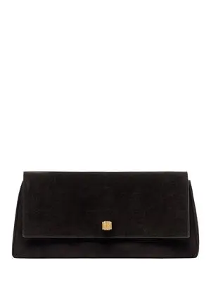 KHAITE Audrey Suede Clutch