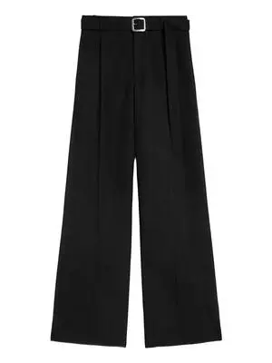 JIL SANDER Wool Trousers - Black