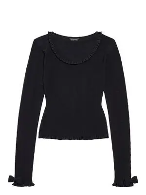 Balenciaga Long Sleeve Top - Black