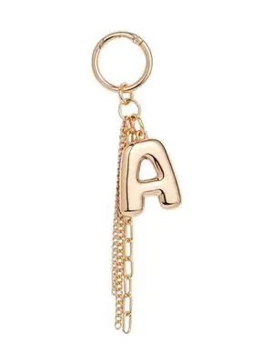 Chelsea28 Bubble Letter Bag Charm A- Gold