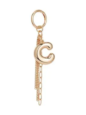 Chelsea28 Bubble Letter Bag Charm C- Gold