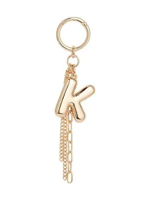 Chelsea28 Bubble Letter Bag Charm K- Gold