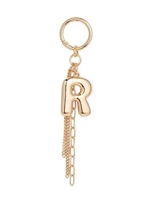 Chelsea28 Bubble Letter Bag Charm R- Gold