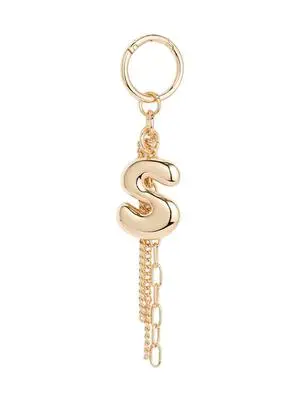 Chelsea28 Bubble Letter Bag Charm S- Gold