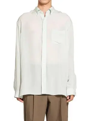 THE ROW Oversized Cotton Poplin Shirt - White