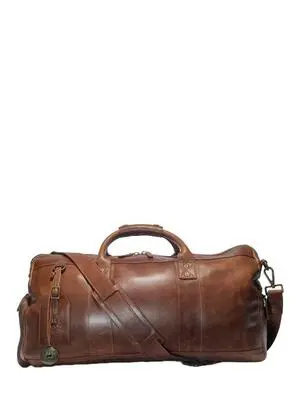 Will Leather Goods Atticus Leather Duffle Bag Cognac