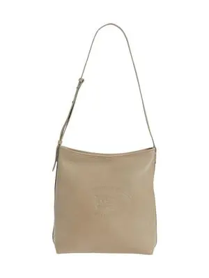 Burberry Small Highlands Leather Shoulder Bag - Mushroom