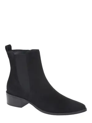 Paul Green Celina Pointed Toe Bootie Black Soft Suede