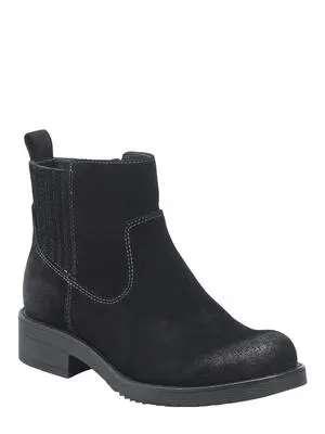 COMFORTIVA Claire Waterproof Bootie - Black Suede