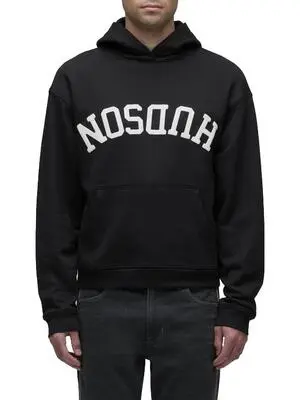 Hudson Jeans Classic Flipped Logo Hoodie - Black