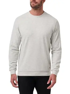 Travis Mathew Cloud Long Sleeve T-shirt - Heather Grey