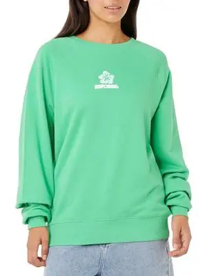 Rip Curl Logo Crewneck Sweatshirt - Irish Green