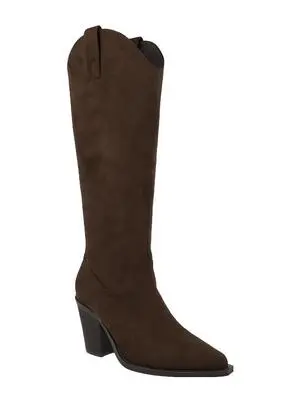 Mia Western Boot Chocolate