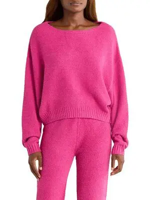 UGG Novalie Slouchy Pullover Sweater Chroma Pink