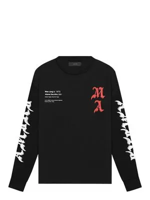Amiri X Wes Lang Solar Kings Long-sleeve Tee - Black