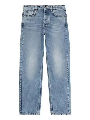 The Kooples Faded Straight-leg Jeans - Baby Blue