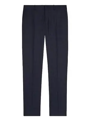 The Kooples Slim Leg Wool Trousers - Navy