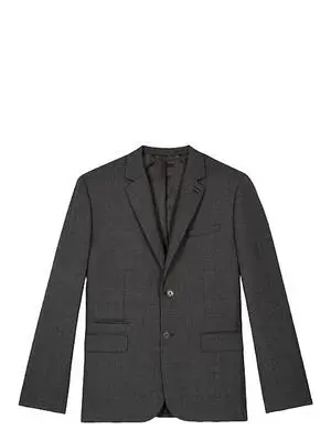 The Kooples Notch-lapel Slim-fit Wool Blazer - Grey
