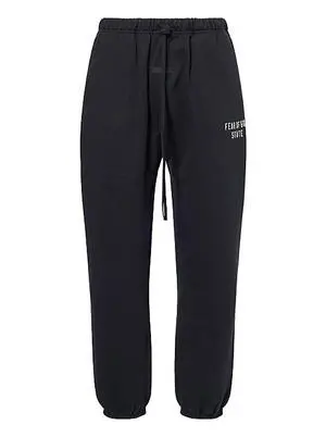 Fear Of God Relaxed-fit Cotton-blend Jogging Bottoms - Jet Black