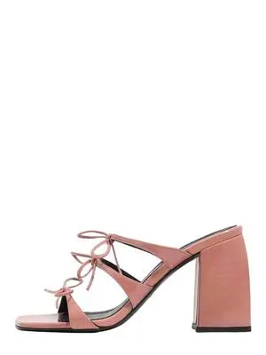 Bimba Y Lola 95mm Bow-tie Block-heel Sandals - Pink