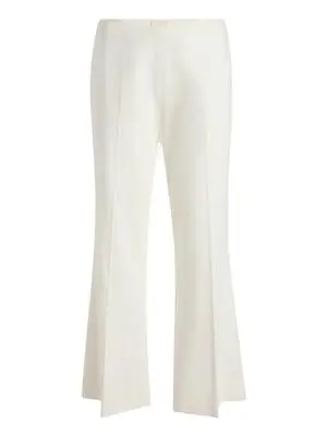 Khaite Walter Pant In Crepe Chalk
