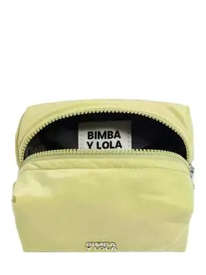Bimba Y Lola Small Logo-plaque Make-up Bag - Yellow
