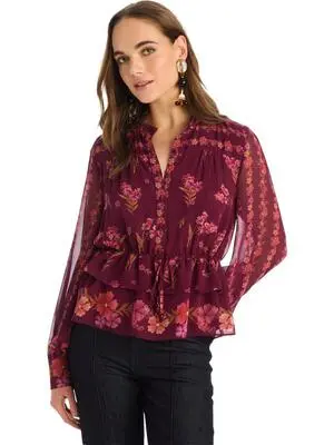 Allison Augustina Print Blouse - Floral