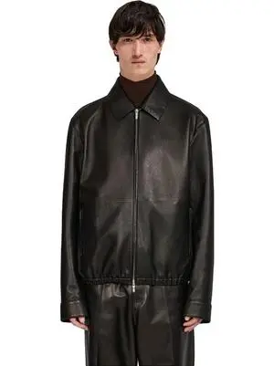 FERRAGAMO Deerskin Blouson - Black