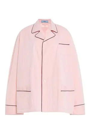 Prada Jacquard Cotton Pajama Top - Pink