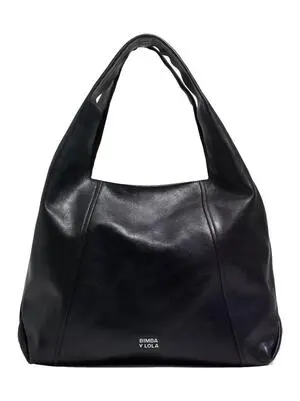 Bimba Y Lola Large Leather Tote Bag - Black