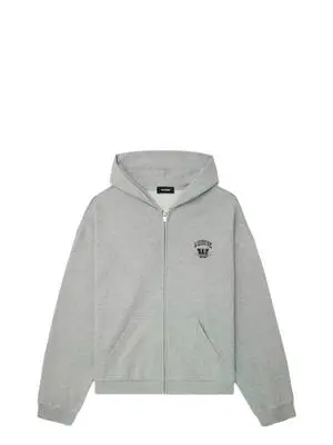 We11Done Logo Zip-up Hoodie - Grey