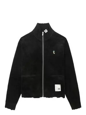 Mihara Yasuhiro Frayed Zip-up Cardigan - Black