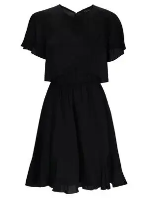ARMANI EXCHANGE Frill-Detail Layered Dress