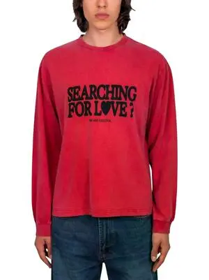 CARNE BOLLENTE Graphic-print Long-sleeve T-shirt - Red