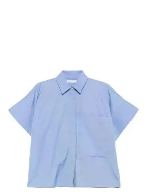 Co Collection Boxy Cotton Shirt - Blue