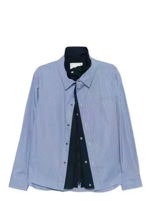 Sacai Poplin Shirt Jacket - Blue