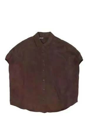 Bimba Y Lola Short-sleeved Buttoned Shirt - Brown
