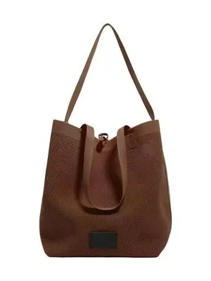 Bimba Y Lola Mesh-knit Tote Bag - Brown
