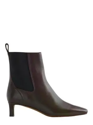Madewell The Dimes Leather Chelsea Boots - Turkish Coffee