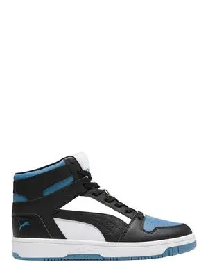 PUMA Rebound Layup High Top Sneakers - Puma White/puma Black/blue Horizon