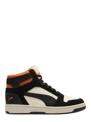 PUMA Rebound Layup Suede Sneakers - Alpine Snow/puma Black