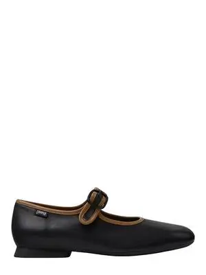 Camper Twins Ballerina Mary Jane Flat - Black