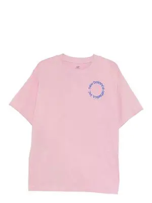 NEW BALANCE Circular-logo T-shirt - Pink