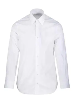 LARDINI Long-sleeve Button-down Shirt - White