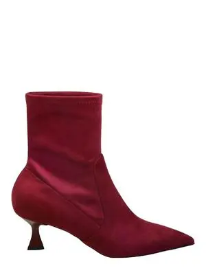 SERGIO LEVANTESI 50mm Celin Ankle Boots - Red