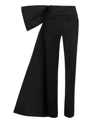 Karl Lagerfeld Bow-detail Trousers - Black