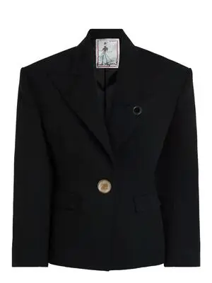 Karl Lagerfeld Kl Studio Voluminous Blazer - Black