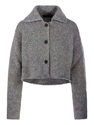 FABRIZIO DEL CARLO Button-fastening Cardigan - Grey